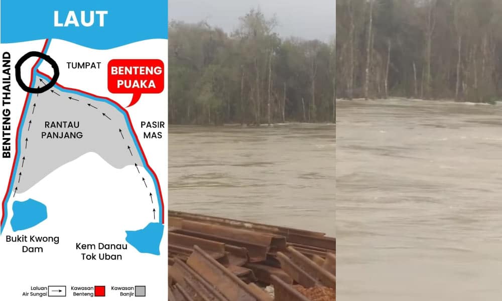 'Banjir besar 2014 pun tak kena pindah' - Benteng puaka punca Rantau Panjang tenggelam