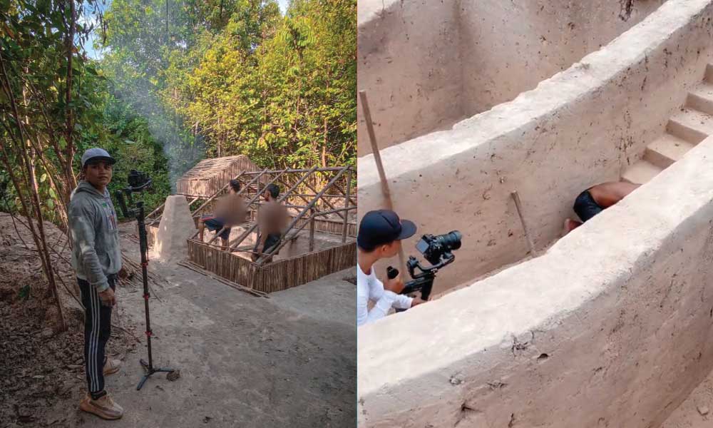 Tipah tertipu, ini realiti sebenar content orang primitif bina banglo ...