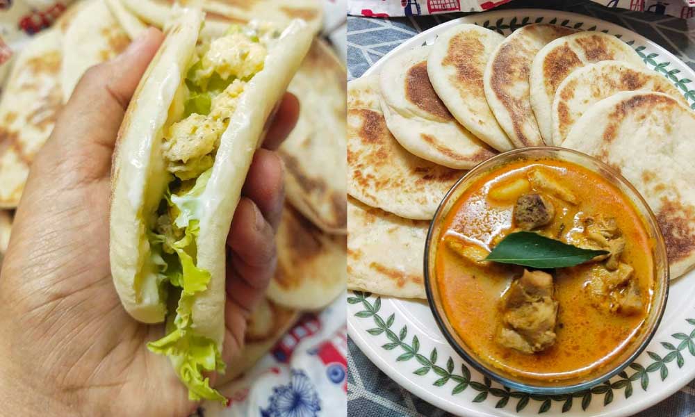 Khas buat orang diet, roti pita rendah karbo versi sedap dan lembut